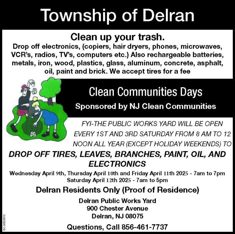 Clean Communities Days | Delran Township - Burlington County, NJ