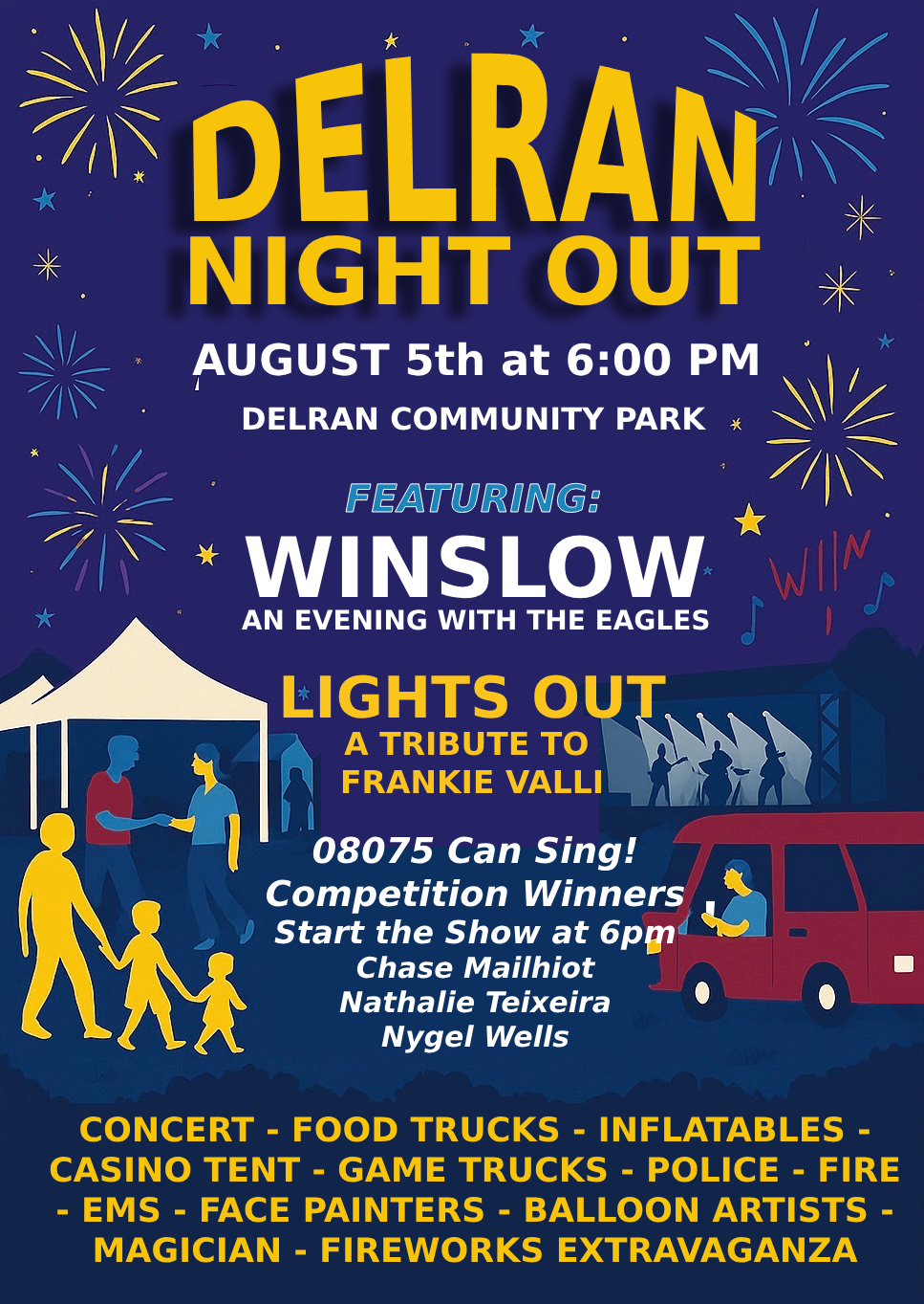 Delran Night Out - August 5th - 6:00 PM - Delran Community Park ...