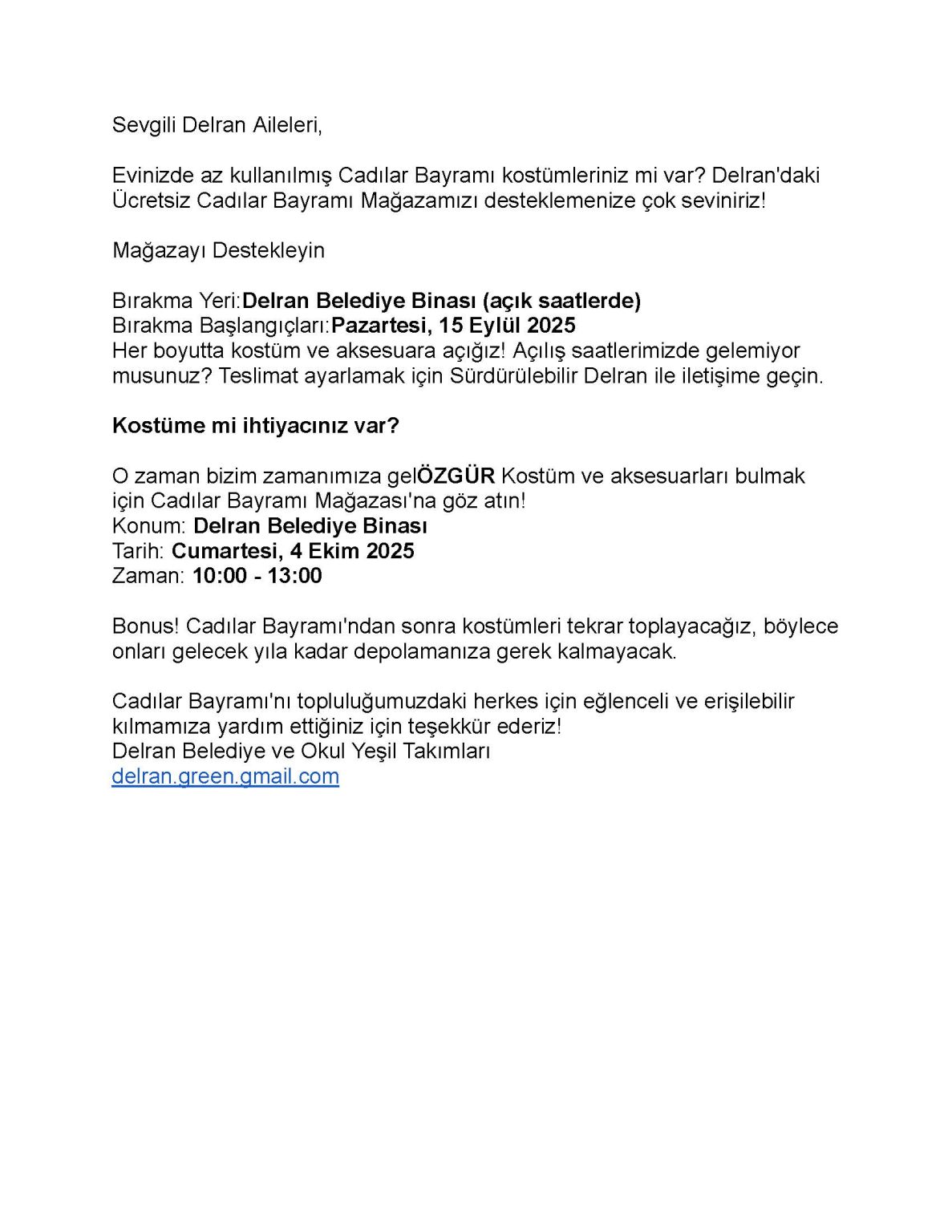 FREE Halloween Costume Shop | Delran Township - Burlington County, NJ